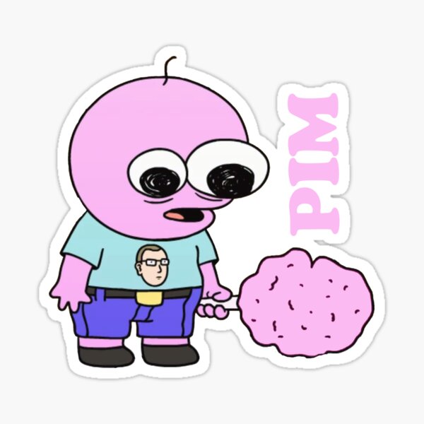 "Smiling Friends Pim" Sticker by Andrea004 | Redbubble