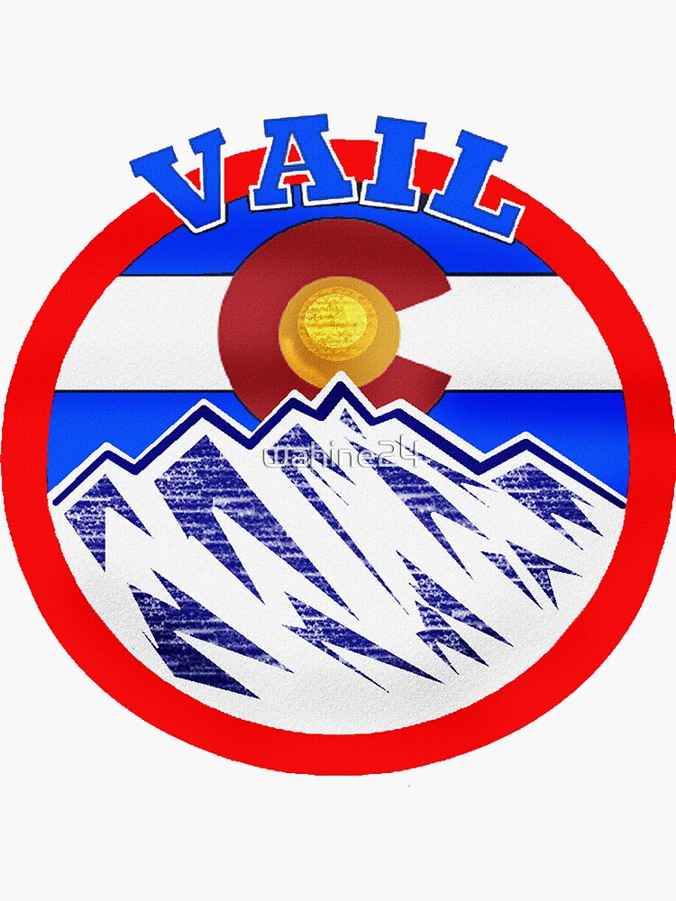 "VAIL UP" Sticker by wahine24 | Redbubble