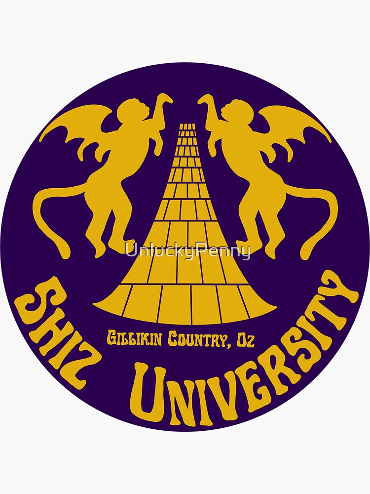 "Shiz University logo - Wicked" Sticker for Sale by UnluckyPenny | Redbubble