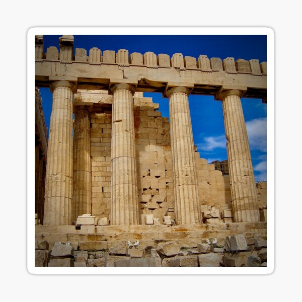 "Temple on the Acropolis of Athens" Sticker for Sale by TDKNITE | Redbubble