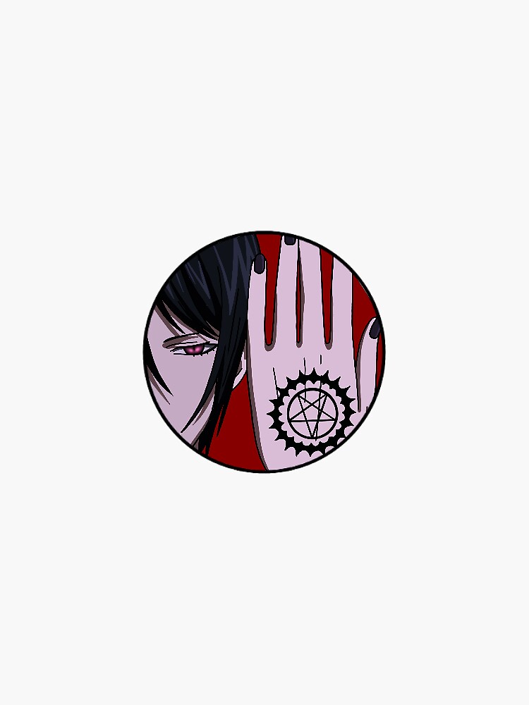 "Black Butler Sebastian Outline Art" Sticker by Cyntav15 | Redbubble