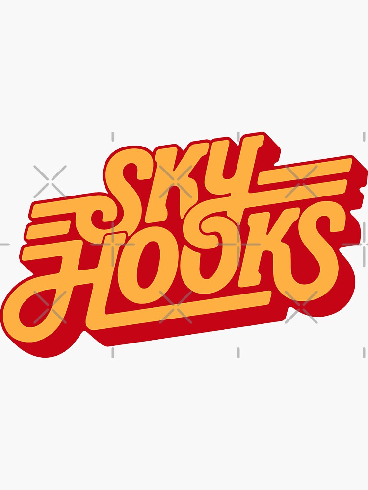 "Skyhooks" Sticker for Sale by ExRetailZombie | Redbubble