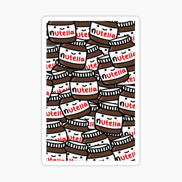 "Cute Nutella Pattern!" Sticker for Sale by MBroadbridgee | Redbubble