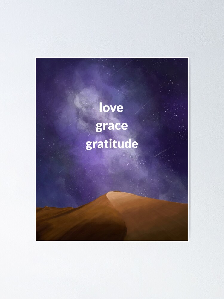 "Love, Grace, Gratitude, positive words vibrations, Affirmation, Small ...