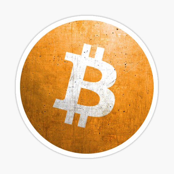 "Bitcoin" Sticker for Sale by AdamRael | Redbubble