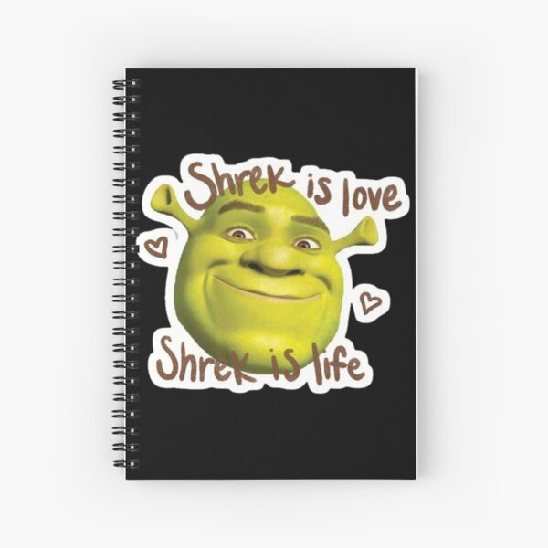 "Shrek my love - Shrek my life, cartoon" Spiral Notebook by Picart-jpeg ...