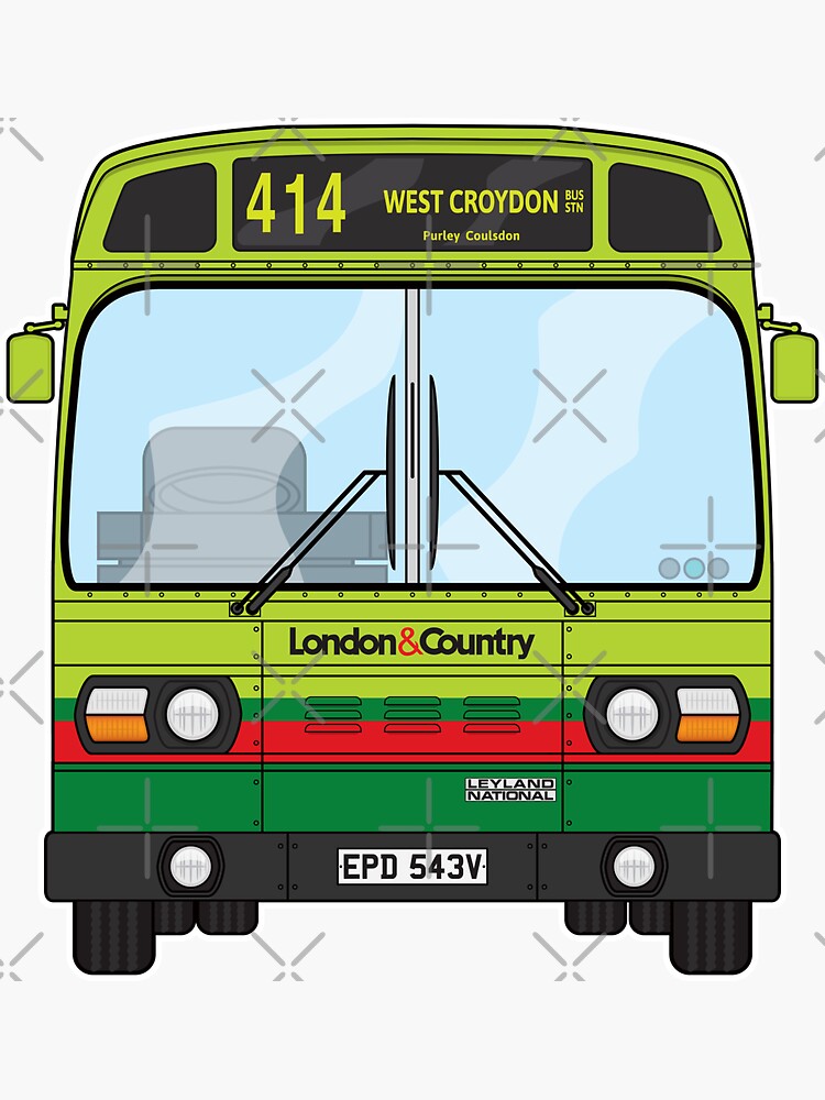 "London & Country Leyland National mk1 TEPD543V Retro Illustration ...