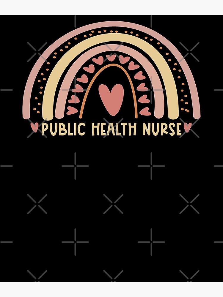 "Public Health Nurse Boho Rainbow Cute Nursing Student" Poster for Sale ...