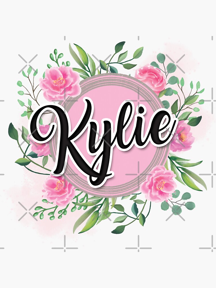 "Kylie name " Sticker for Sale by badinboow | Redbubble