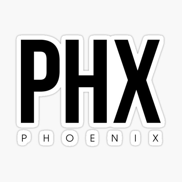 "PHX - Phoenix Airport Code" Sticker by CartoCreative | Redbubble