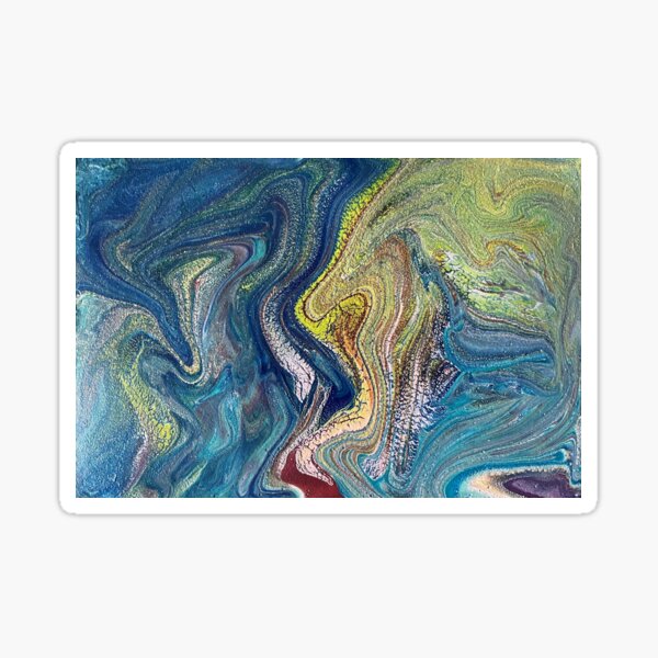 "River Delta" Sticker by mskDesigns | Redbubble