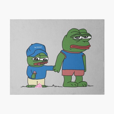 "PepeTheFrog and Kid Brother Apu Apustaja with ice cream holding hands ...