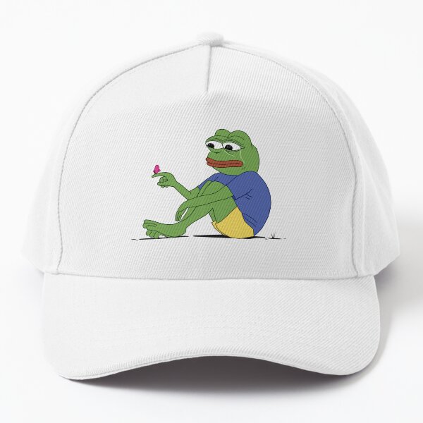 "Pepe The Frog Meme Sad Crying PepeTheFrog with Butterfly landing on ...