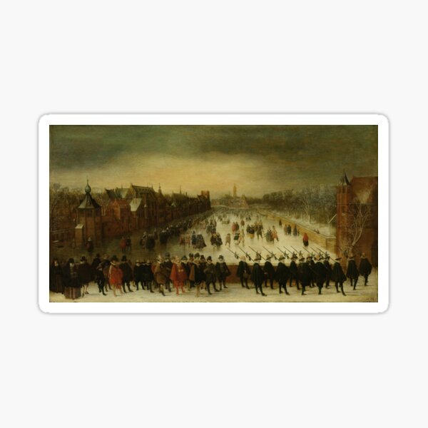 "Adam Van Breen - The Vijverberg, The Hague, In Winter, With Prince ...