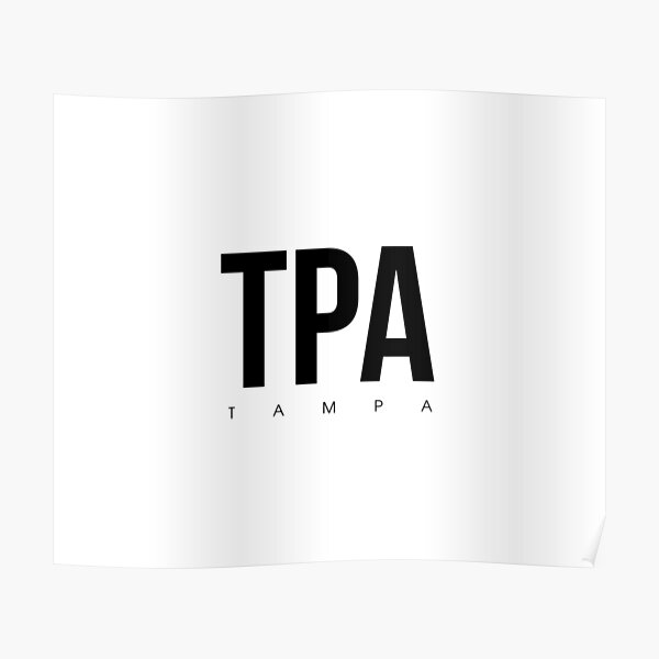 Póster «TPA - Código del Aeropuerto de Tampa» de CartoCreative | Redbubble