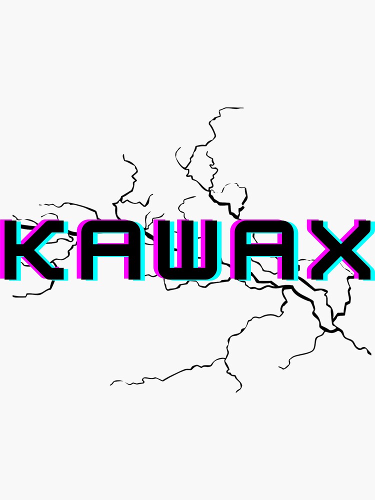 "KAWAX" Sticker by kawax | Redbubble