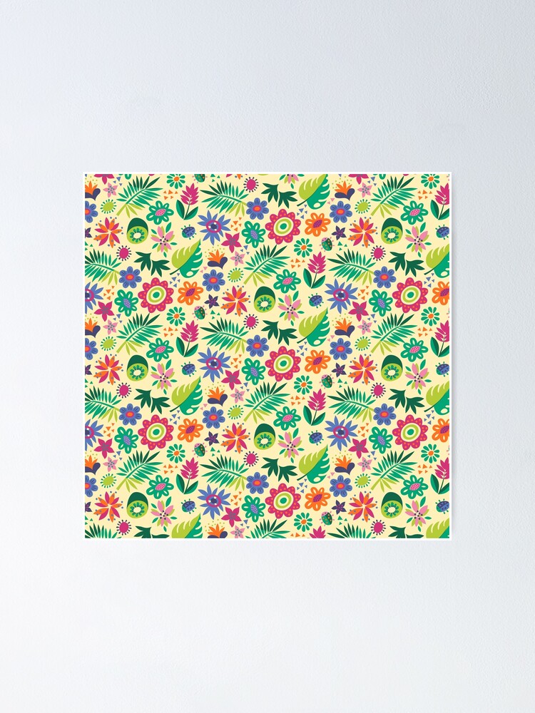 "Ditzy Flowers" Poster by Shop-ArtGallery | Redbubble