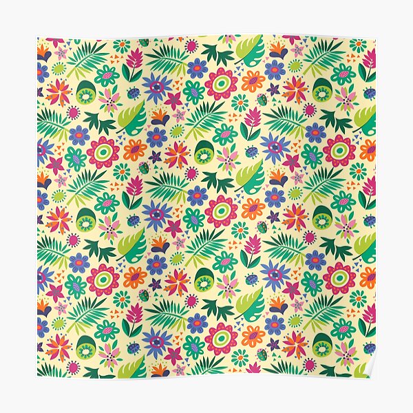"Ditzy Flowers" Poster by Shop-ArtGallery | Redbubble