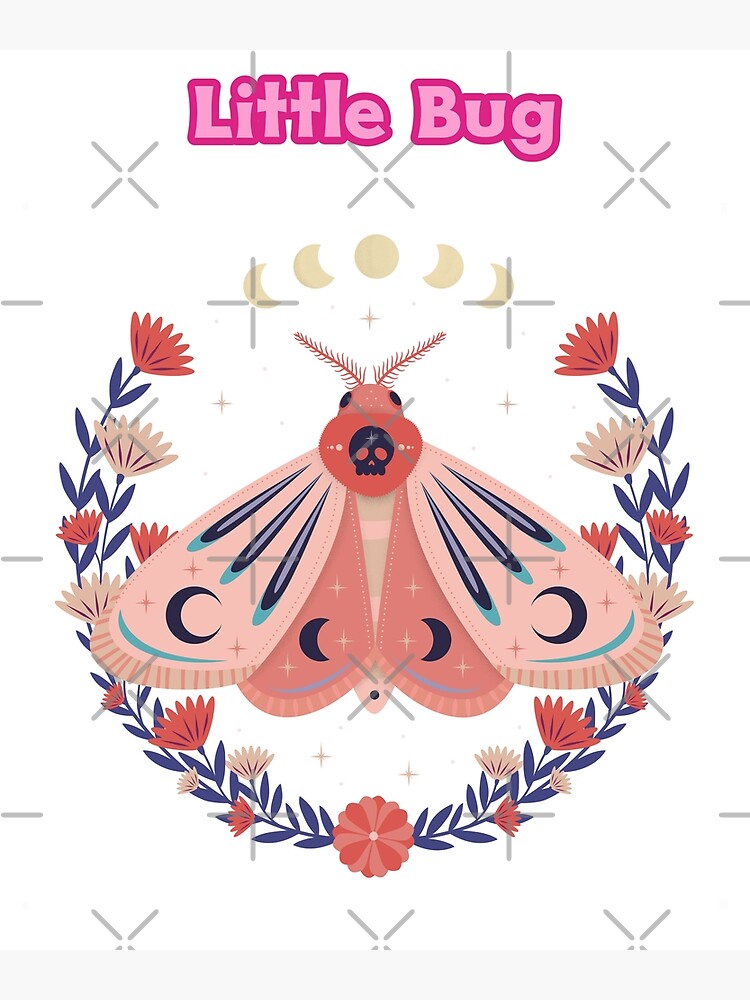 "Little bug - deadly moth" Poster for Sale by Mechanical-Artt | Redbubble