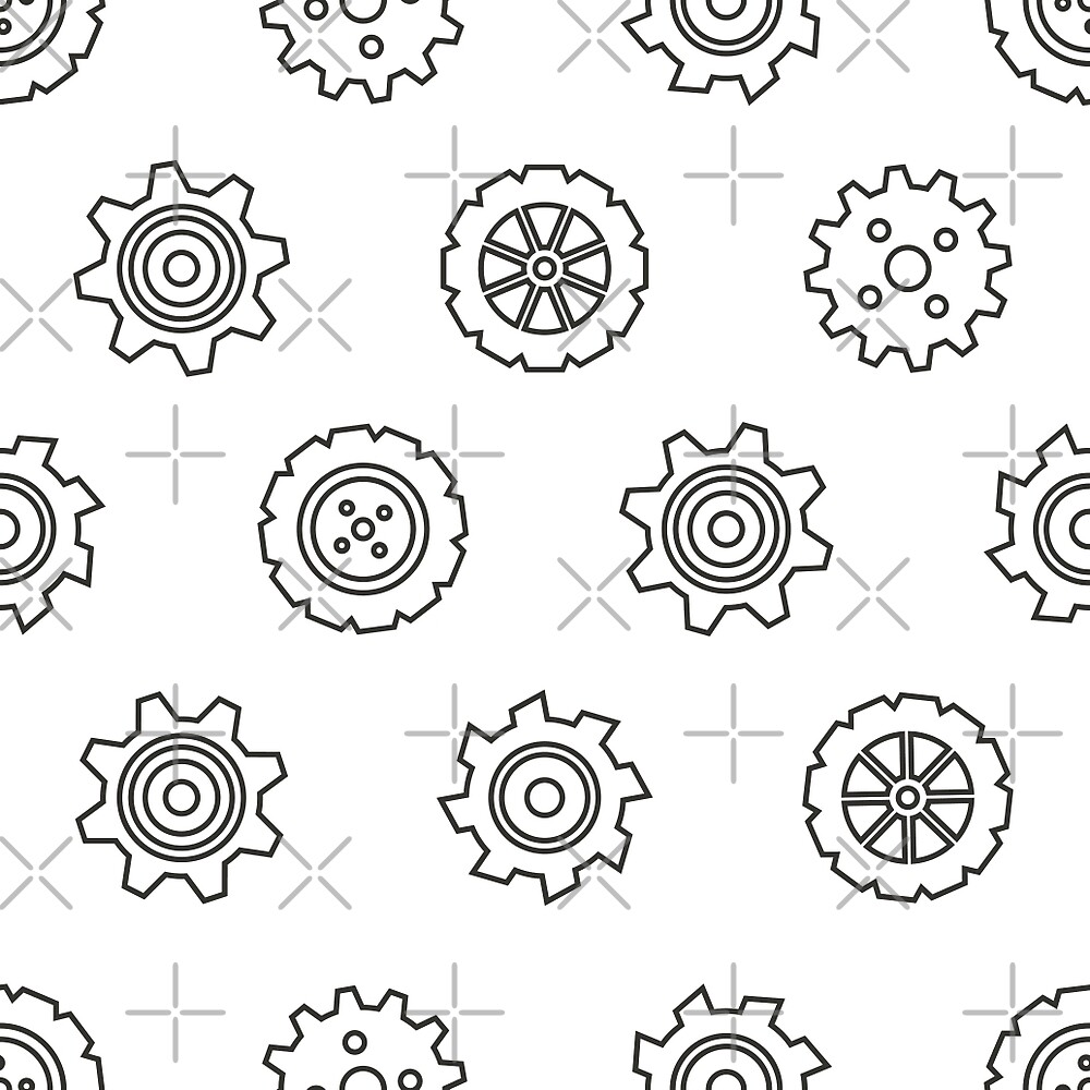 "Gears pattern" by alijun | Redbubble