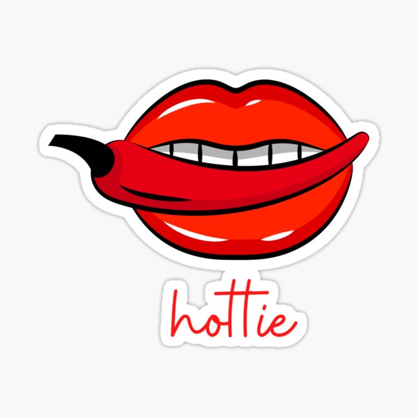 "hottie chili pepper" Sticker for Sale by 702Tees | Redbubble