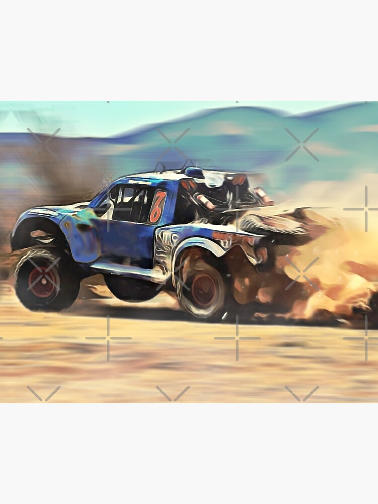 "Baja Racing Truck Ripping Through the Desert" Poster for Sale by ...