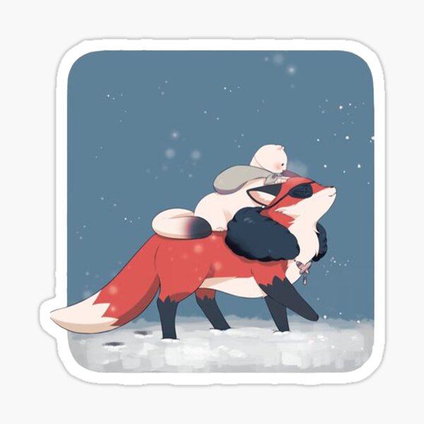 "TGCF Hualian Fox And Ferret" Sticker for Sale by Markrothen | Redbubble