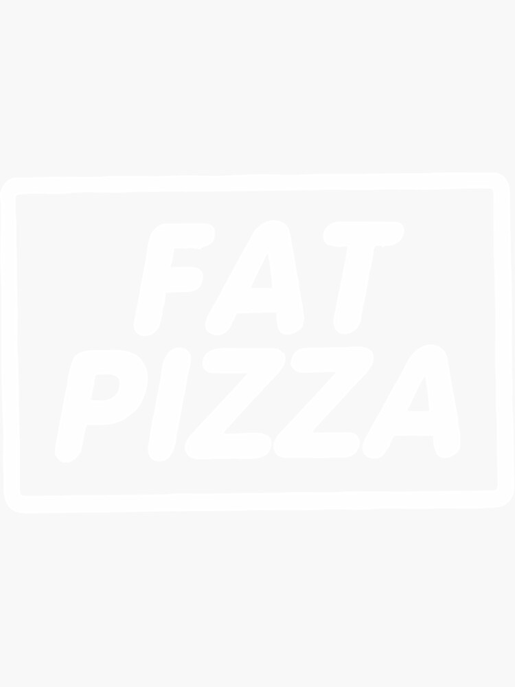 "Fat Logo For Fans" Sticker by KrystalSchiller | Redbubble