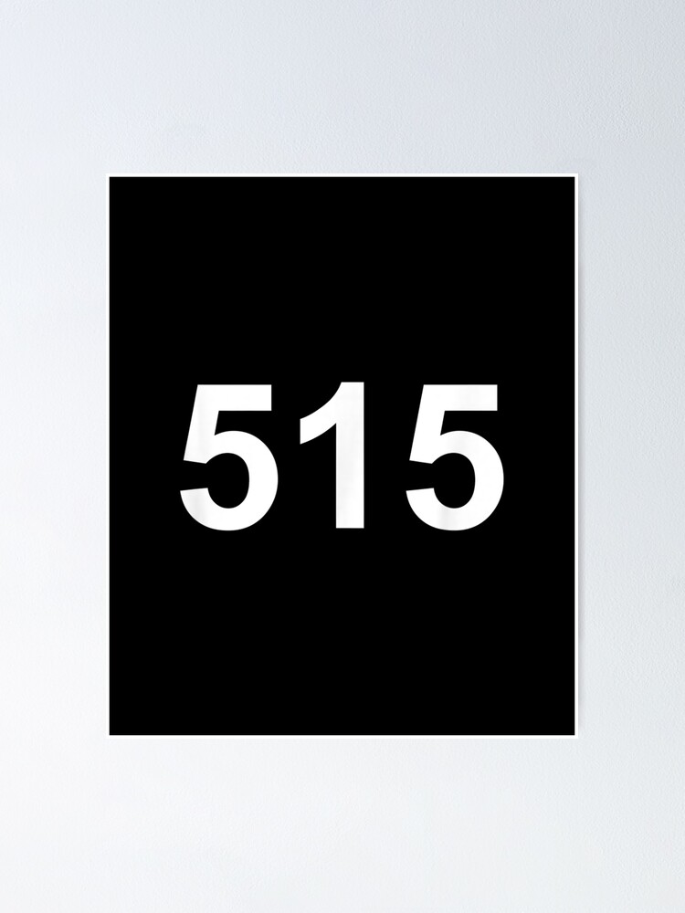 "Often Imitated Never Duplicated Area Code 515 Numbers " Poster by ...