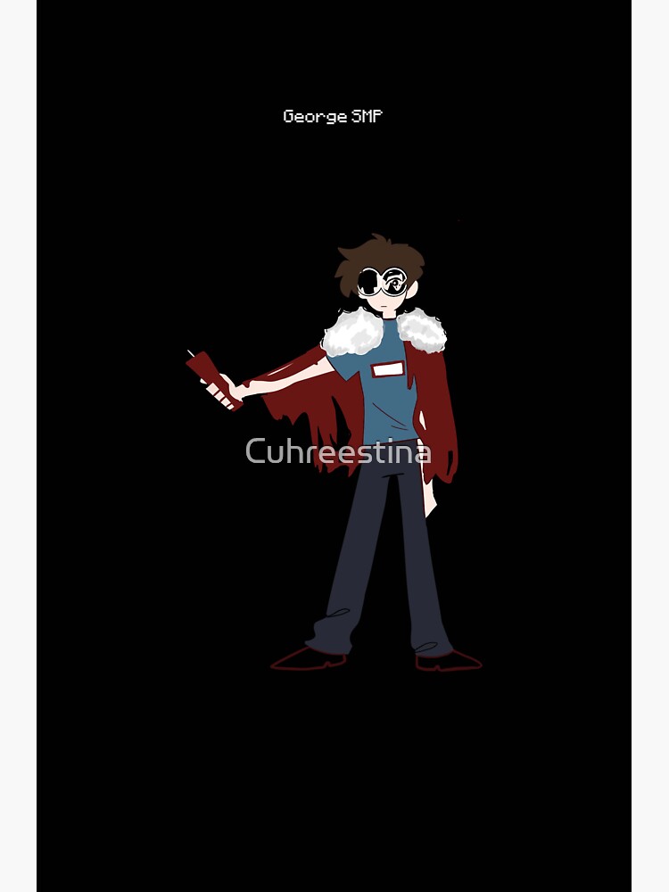 "George SMP Print Version 2 (With Text)" Sticker for Sale by ...