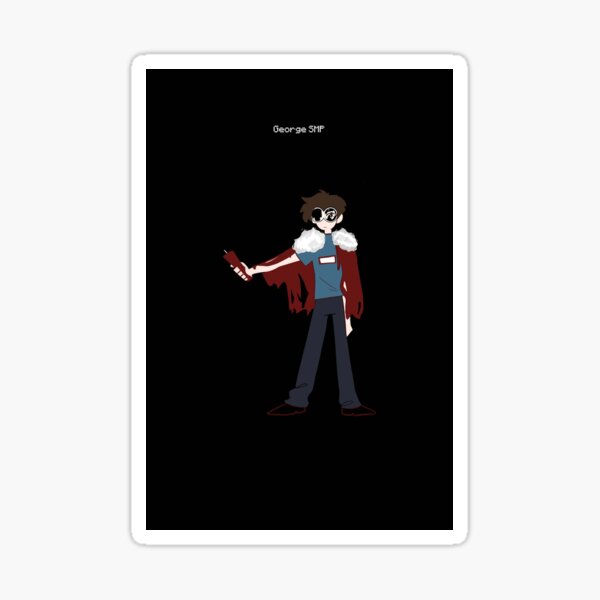 "George SMP Print Version 2 (With Text)" Sticker for Sale by ...