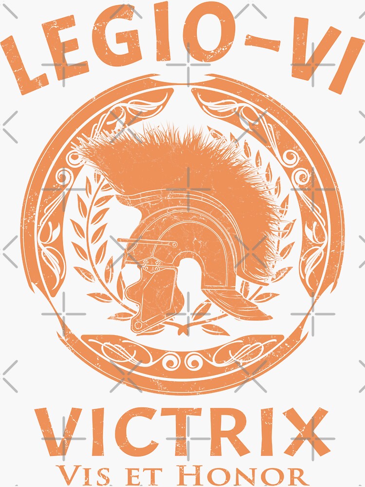 "Legio VI Victrix" Sticker for Sale by NicGrayGraphic | Redbubble