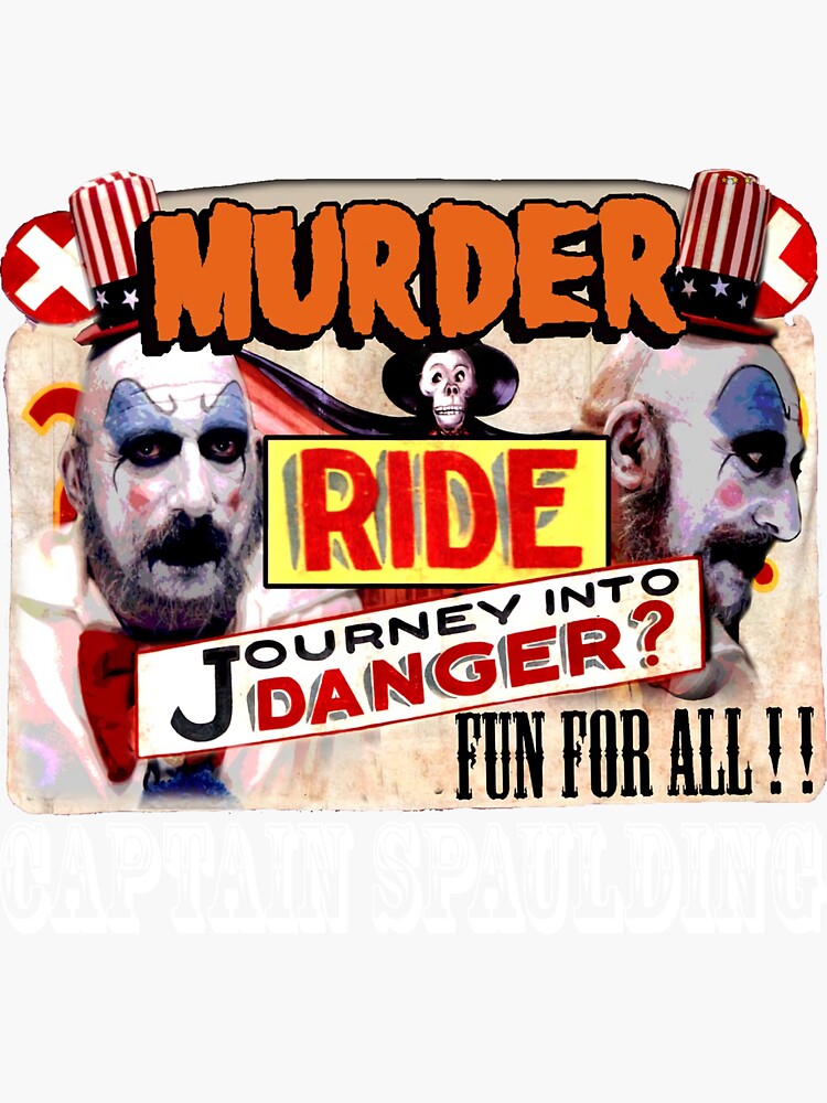 "CAPTAIN SPAULDING" Sticker by aziatinrsp | Redbubble