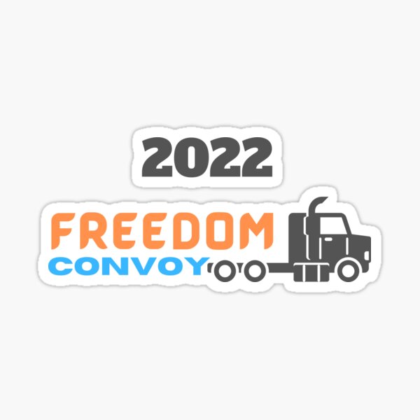 "Freedom Convoy 2022" Sticker by Kookipooki | Redbubble