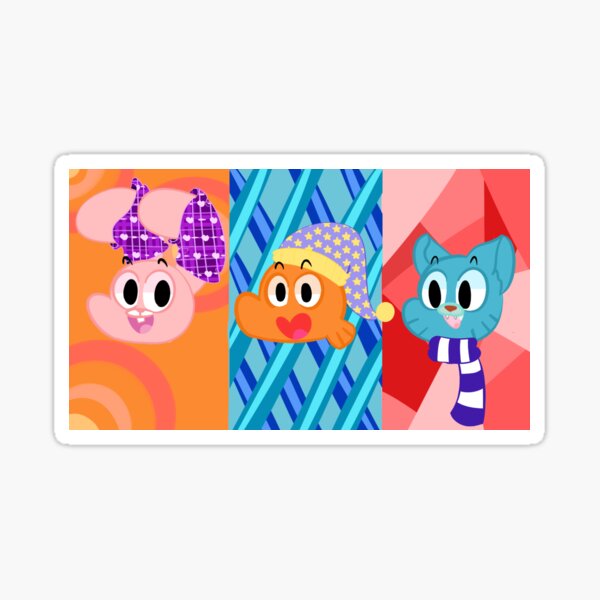 "Anais, Darwin, and Gumball" Sticker by 4catsinaboat | Redbubble