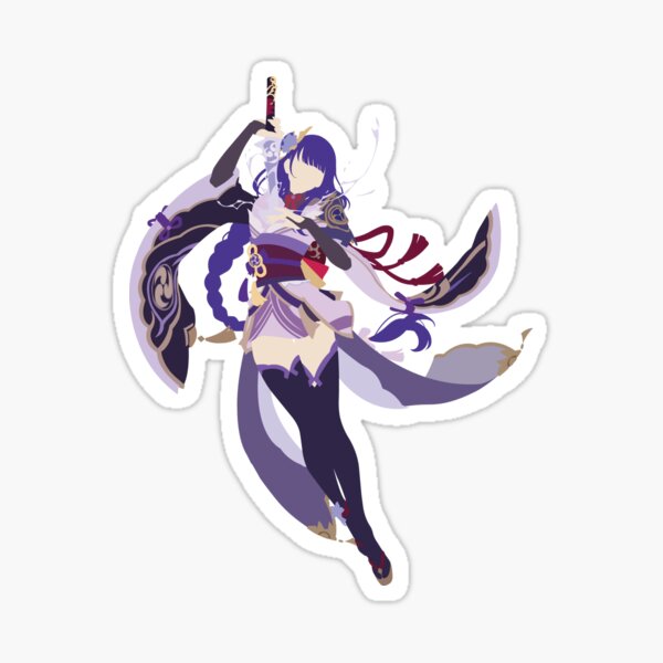 "Raiden Shogun - Genshin Impact" Sticker von lauloudesigns09 | Redbubble