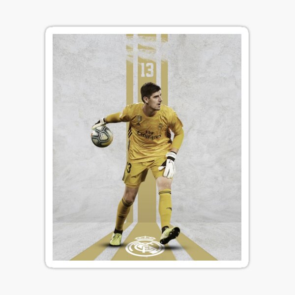 "Art Thibaut Courtois Wallpaper" Sticker by JerryAntonius | Redbubble