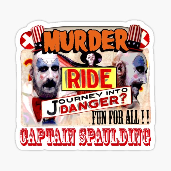 "CAPTAIN SPAULDING #2" Sticker by aziatinrsp | Redbubble