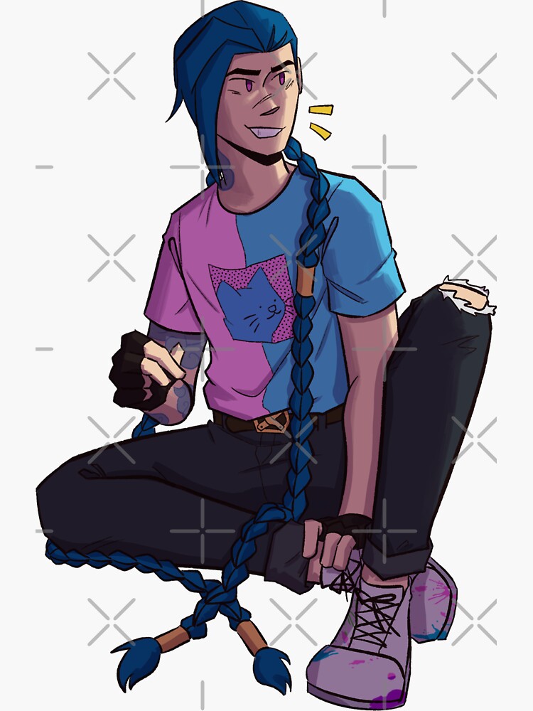 "Cat shirt Jinx" Sticker by creativename541 | Redbubble