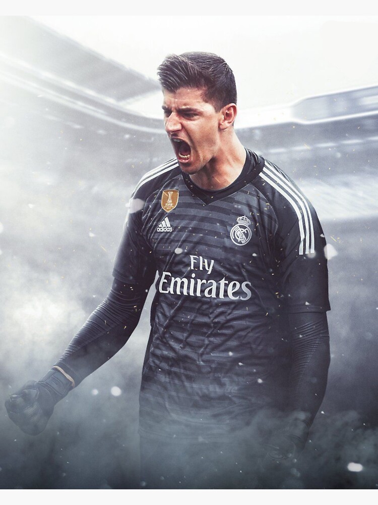 "Art Thibaut Courtois Illustration" Sticker by JerryAntonius | Redbubble