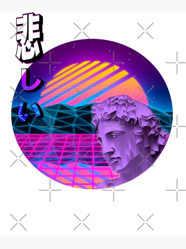 "sad vaporwave Aesthetic" Poster by xxdarkdollxx | Redbubble