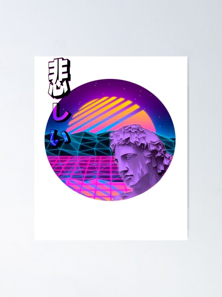 "sad vaporwave Aesthetic" Poster by xxdarkdollxx | Redbubble