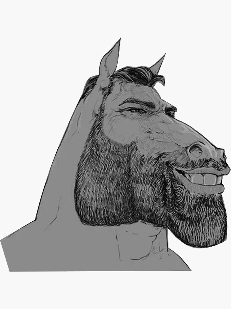 "Giga Chad Donkey" Sticker for Sale by trevortkolman | Redbubble