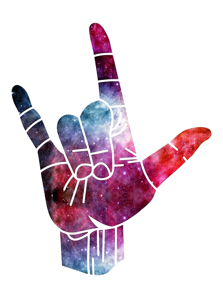 "Galaxy Sign language vector" Poster by Richardson079 | Redbubble