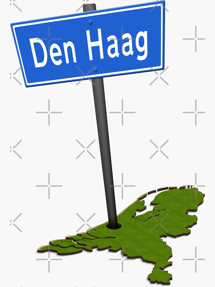 "Den Haag Verkeersbord" Sticker for Sale by funkyworm | Redbubble