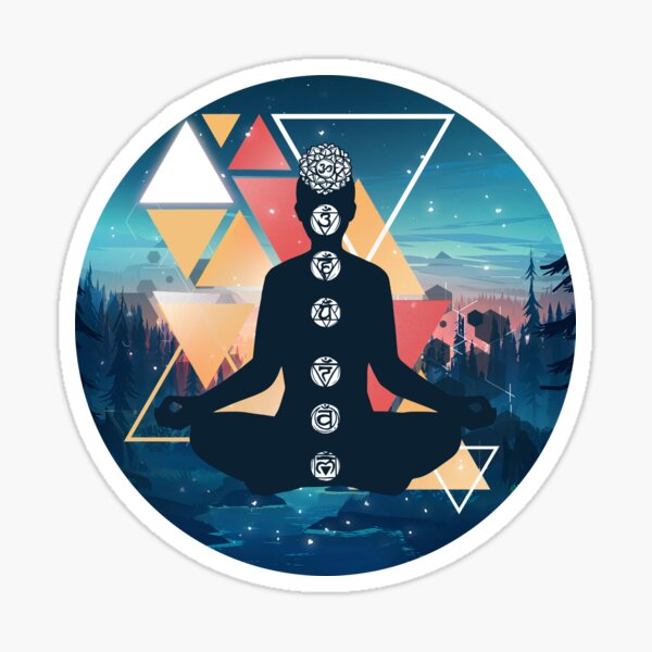 "Chakras Nature Triangle" Sticker for Sale by pavelkorepin1 | Redbubble