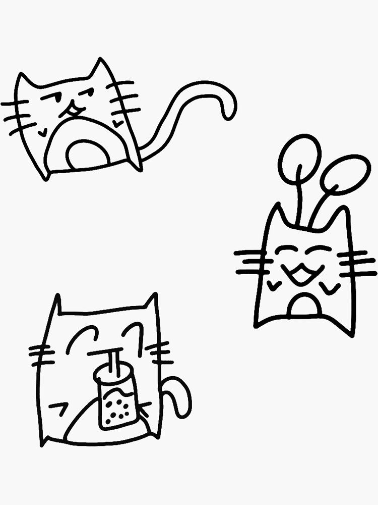 "SEVENTEEN Jun cat sticker set" Sticker for Sale by kissywara | Redbubble