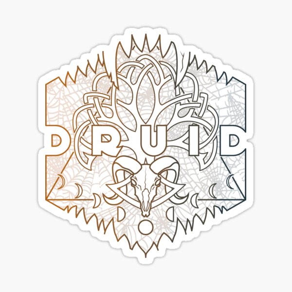 "DnD Druid Class" Sticker by PrintProteege | Redbubble