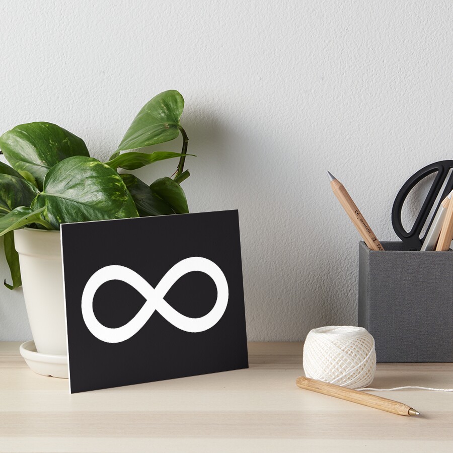 "Metis flag Infinity symbol on black background HD High Quality" Art ...