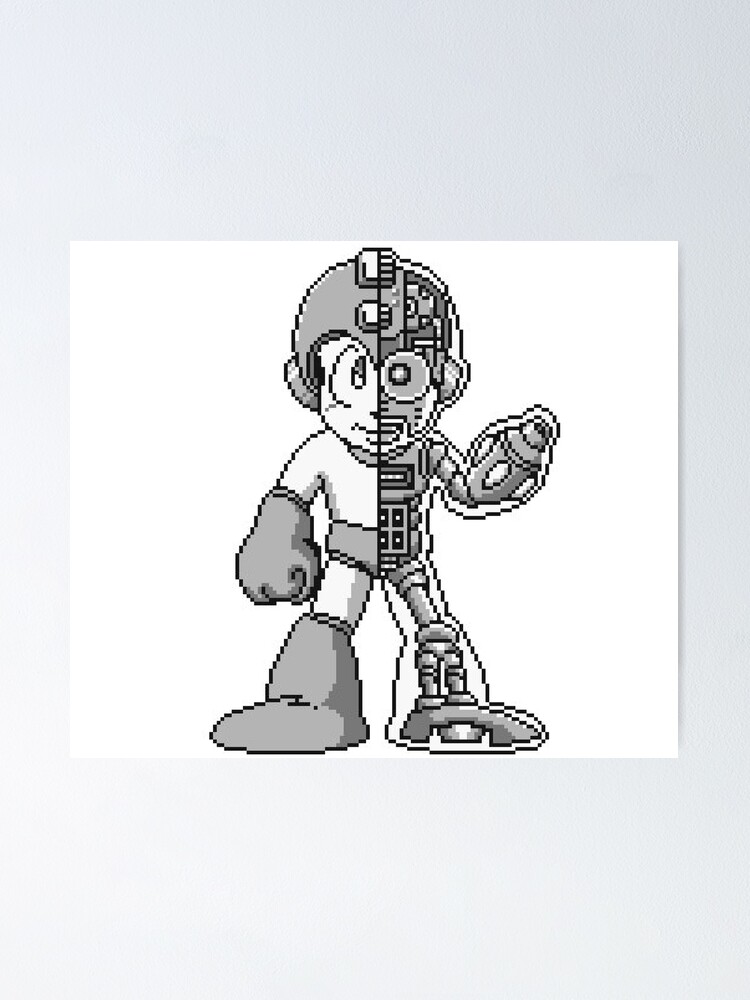 "Mega Man skeleton GB" Poster for Sale by infiniterivals | Redbubble